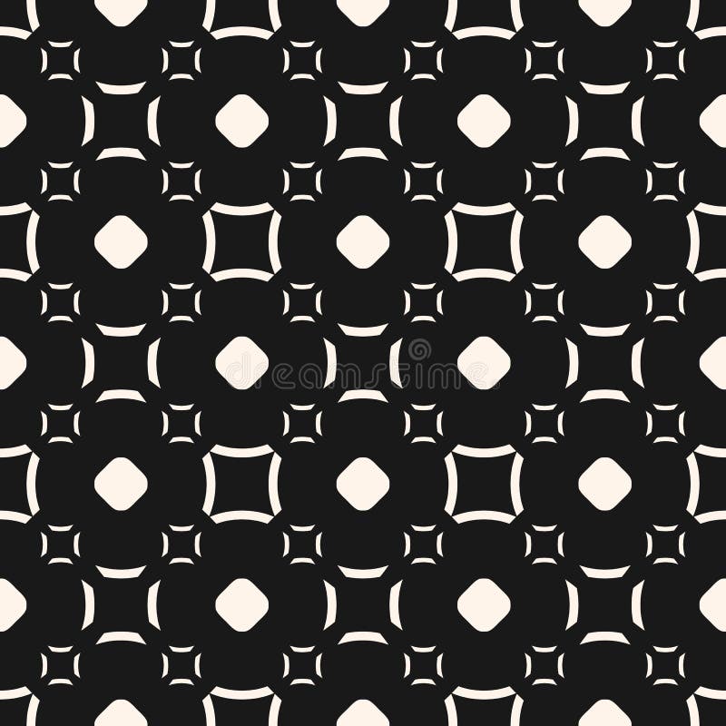 Funky Geometric Pattern. Vector Seamless Texture with Circles and ...