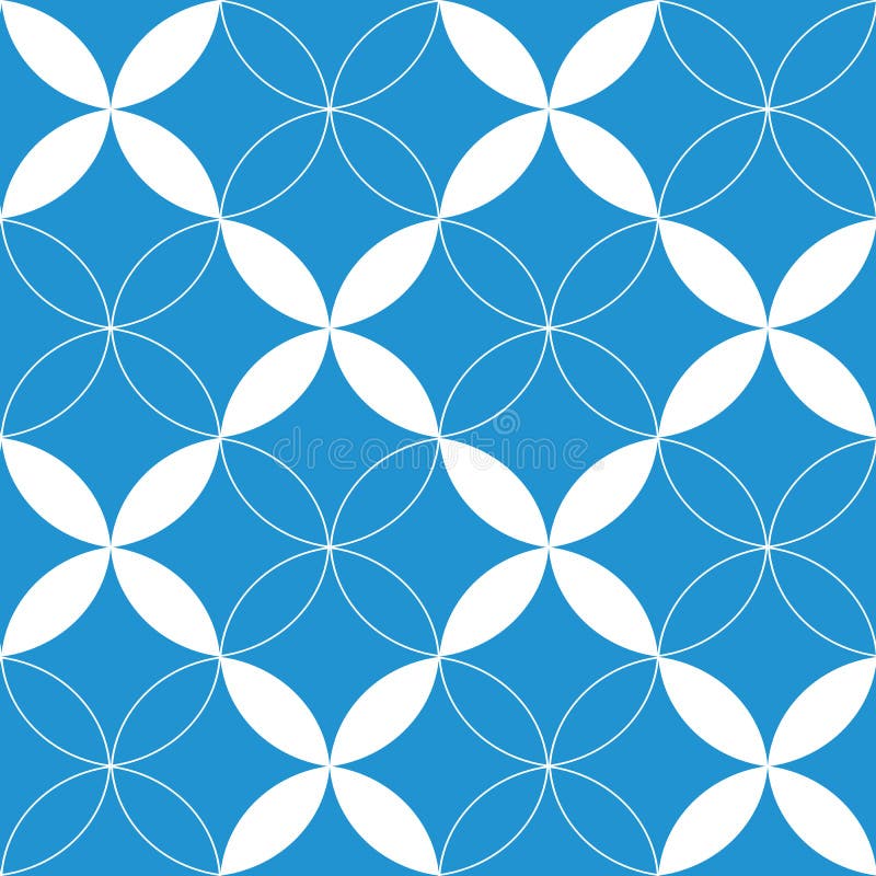 Funky Geometrical Oval Seamless Repeat Pattern Stock Vector ...