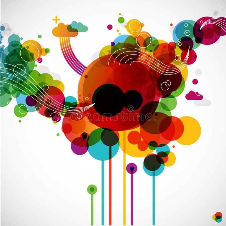 Funky graphic design stock vector. Illustration of creativity - 15339636
