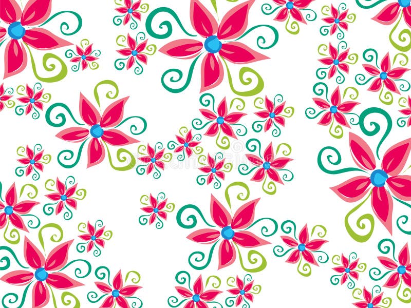 Funky Psychedelic Flower Power Pattern Stock Vector - Illustration of ...