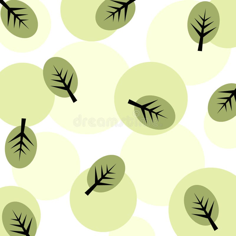 Funky leaves stock illustration. Illustration of green - 4161949