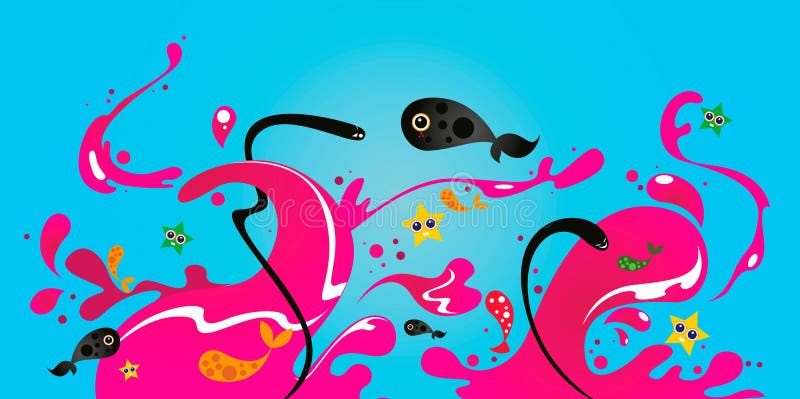 Funky liquid stock illustration. Illustration of seamless - 11675681