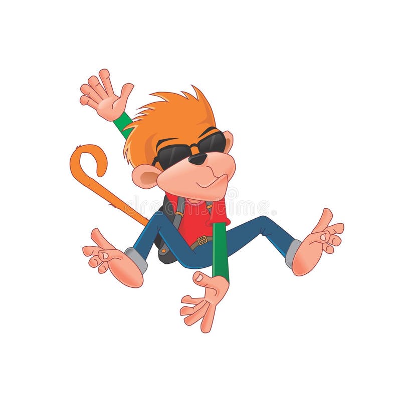 Funky Monkey Cartoon