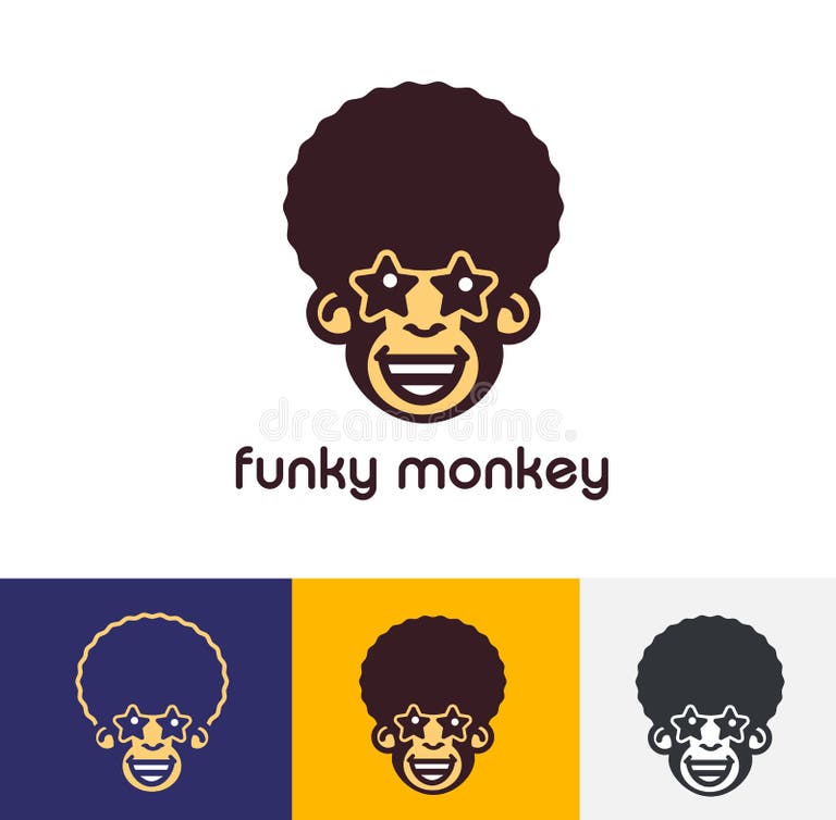 Logo Funky Monkey Stock Illustrations – 253 Logo Funky Monkey Stock ...