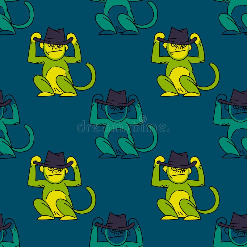 Funky Monkey stock vector. Illustration of cute, cartoon - 63341469