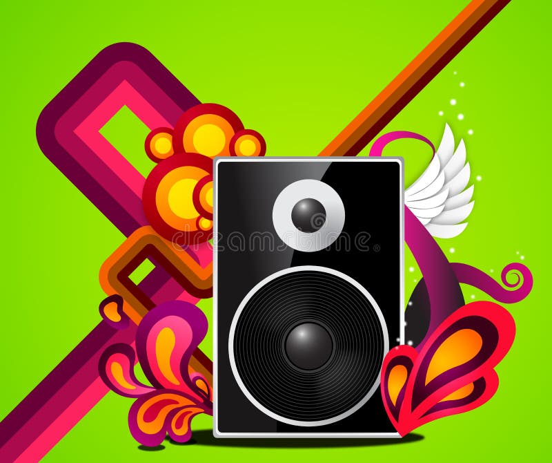 Funky music stock illustration. Illustration of party - 10637578
