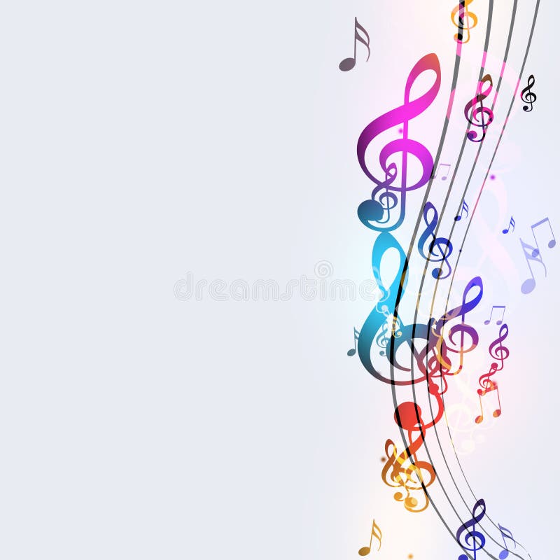 Funky Music Notes stock illustration. Illustration of event - 72933156