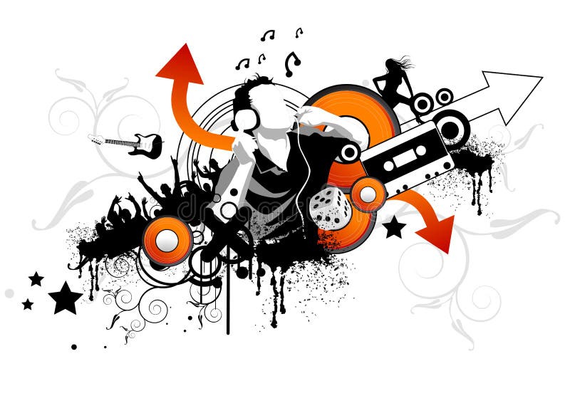 Funky Urban Youth stock vector. Illustration of holiday - 2988355