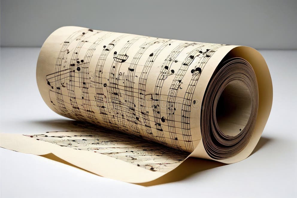 Funky Musical Score. Created with Generative AI Technology. Stock ...