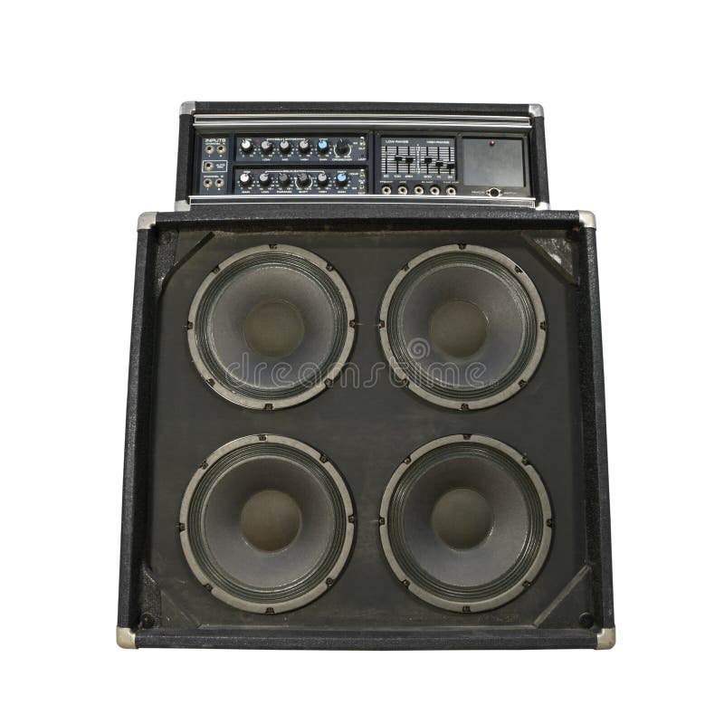 Funky Old Bass Amp stock photo. Image of vintage, boom - 20296268