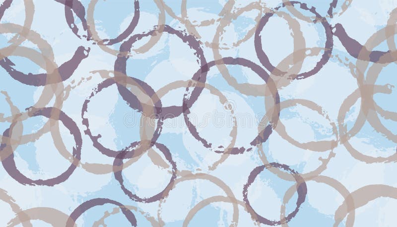 Funky Painted Circles Geometry Fabric Print. Round Shape Blot ...