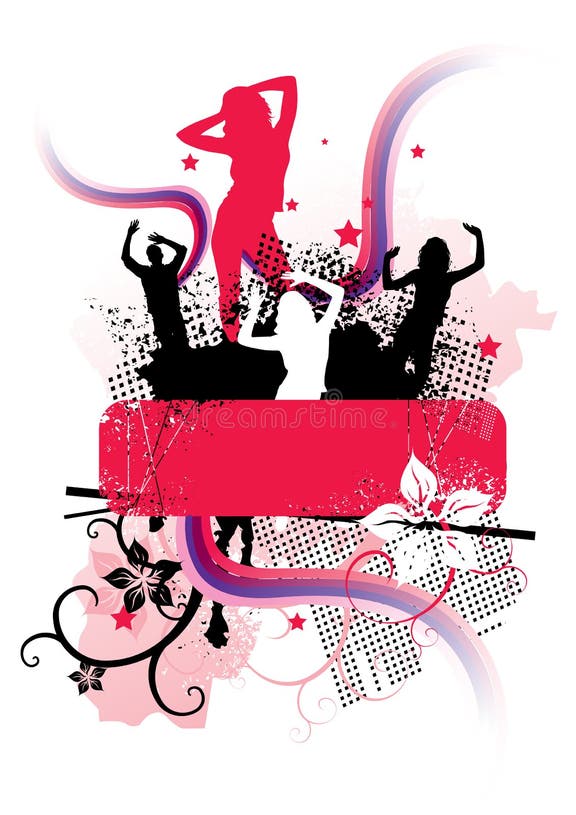 Funky Party Sign stock illustration. Illustration of draw - 2891861