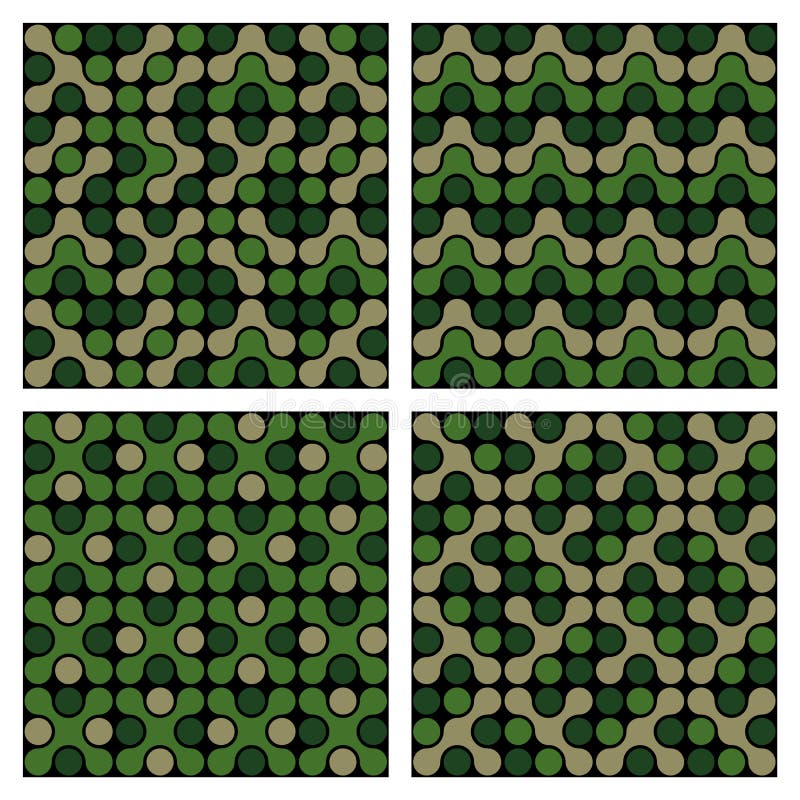 Funky Patronen Van De Camouflage Vector Illustratie - Illustration of ...