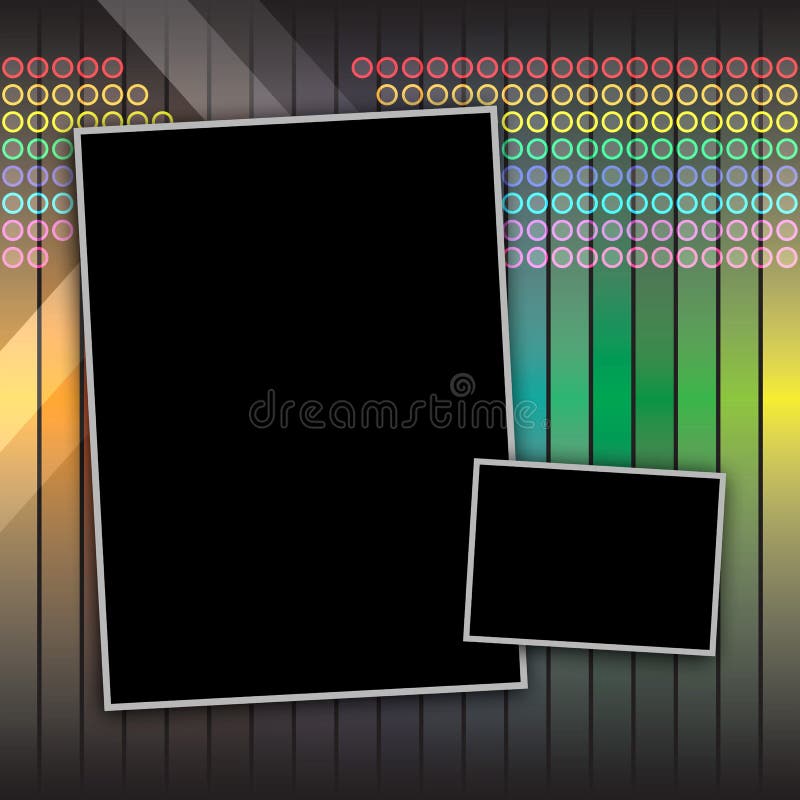 Funky Photo Layout stock illustration. Illustration of frames - 9615655