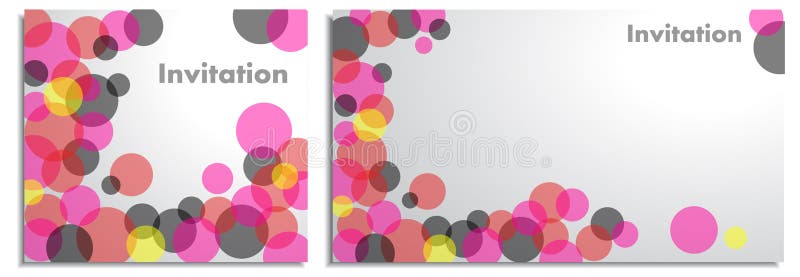 Funky pinky party invite stock illustration. Illustration of plant ...