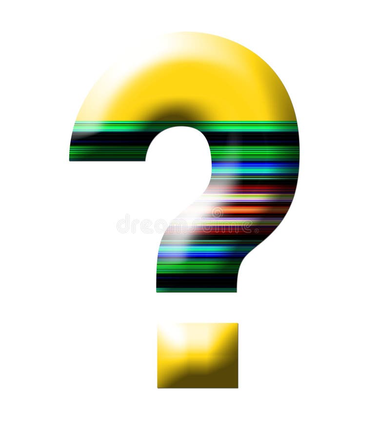 Funky question mark stock illustration. Illustration of conceptual ...