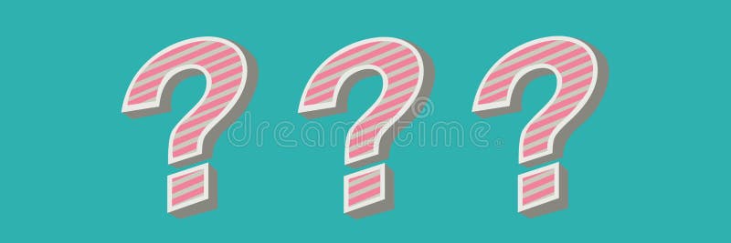 Funky question marks stock illustration. Illustration of digitally ...