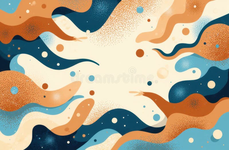 Funky Retro Abstract Bubble and Circle Design Background at 6-1-2025 ...