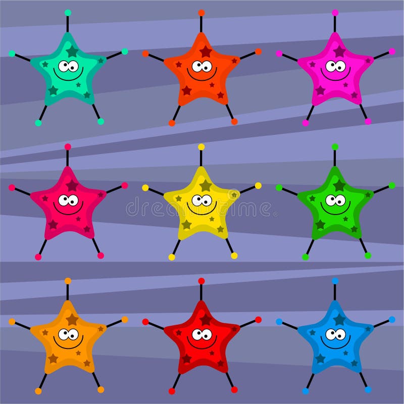 Funky Shapes Border stock vector. Illustration of stars - 68058