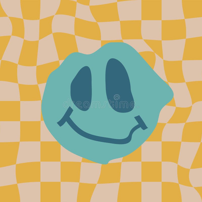 Funky Summer Groovy Flame Vector Seamless Pattern Stock Illustration ...