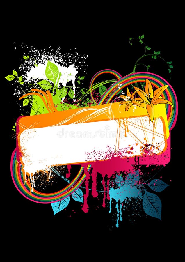 Funky Vector Frame stock illustration. Illustration of funky - 2472248