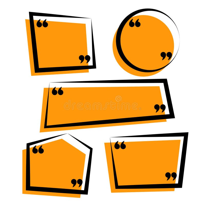 Quotes Template Border Background Vector Stock Illustration ...