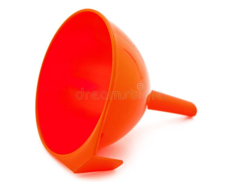 Red funnel stock image. Image of background, closeup - 31362137