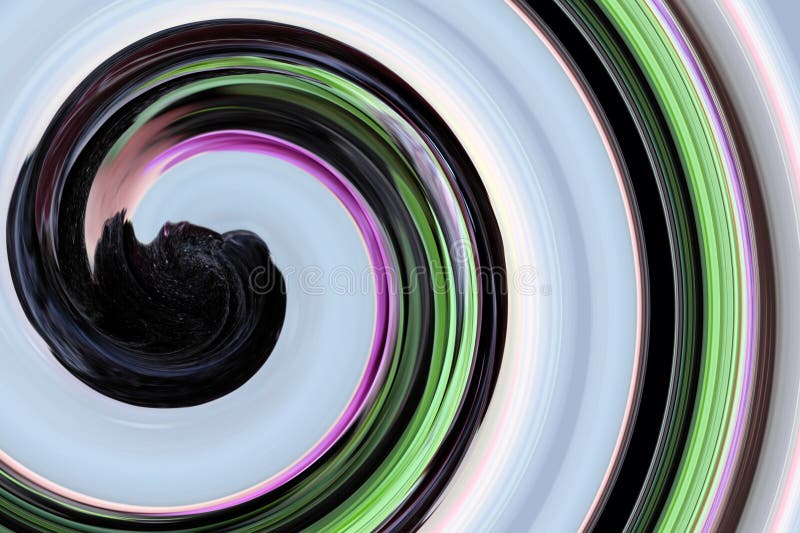 Funnel Abstract Pattern. Swirl, Spiral, Multi-colored Pattern As a ...