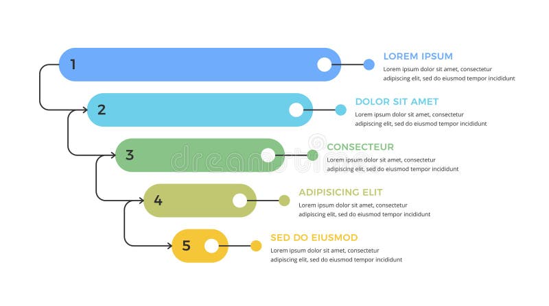 Funnel Diagram Infographic Template Stock Illustration - Illustration ...