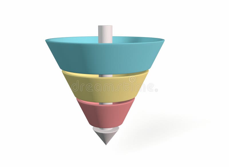 Funnel Illustration Three Steps Stock Illustrations – 24 Funnel ...