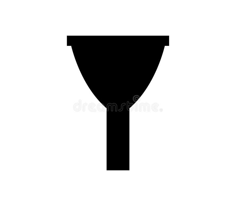 Funnel icon stock illustration. Illustration of metallic - 111062804