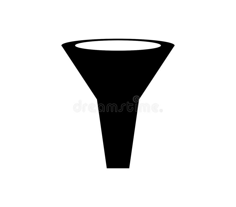 Silver Funnel White Background Stock Illustrations – 107 Silver Funnel ...