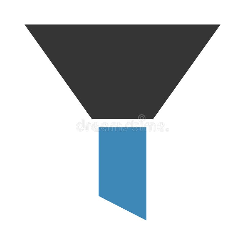 Funnel icon stock illustration. Illustration of diagram - 100495871