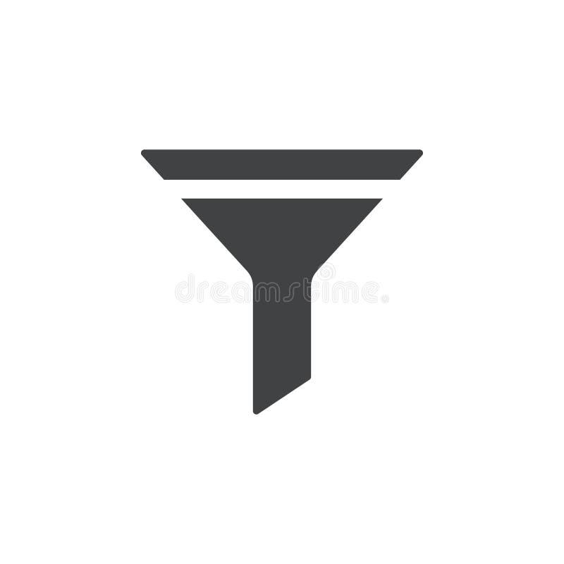 Funnel Icon Simple Vector Symbol Stock Vector - Illustration of tool ...