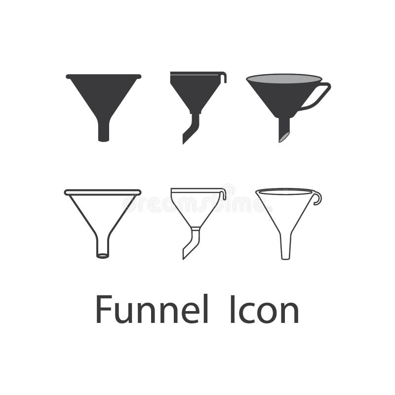 Funel Icon Stock Illustrations – 60 Funel Icon Stock Illustrations ...