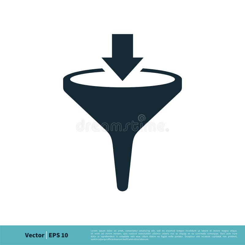 Funnel Icon Vector Logo Template Illustration Design. Vector EPS 10 ...