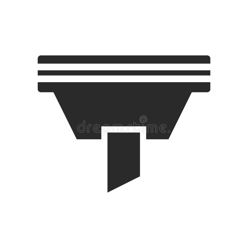 Funnel Icon Vector Sign and Symbol Isolated on White Background, Funnel ...