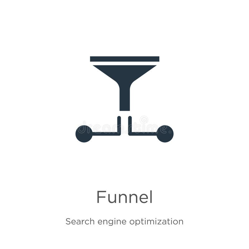 Funnel Icon Vector. Trendy Flat Funnel Icon from Search Engine ...