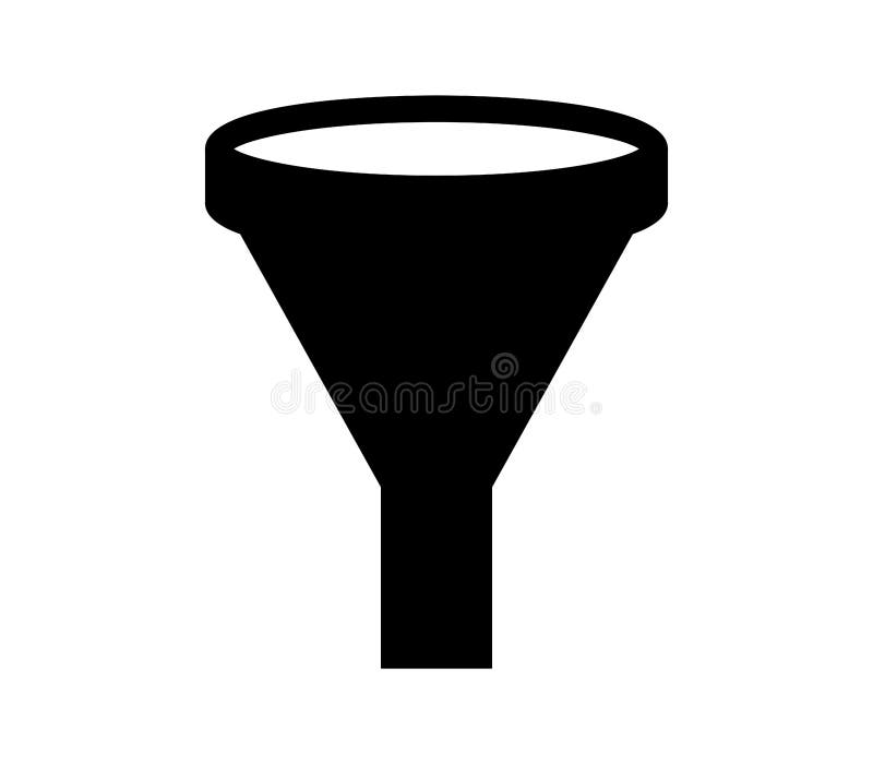 Silver Funnel White Background Stock Illustrations – 107 Silver Funnel ...