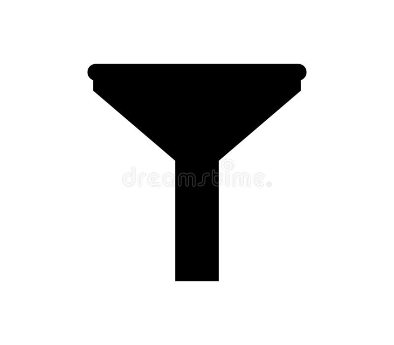 Funnel icon stock illustration. Illustration of steel - 111062866