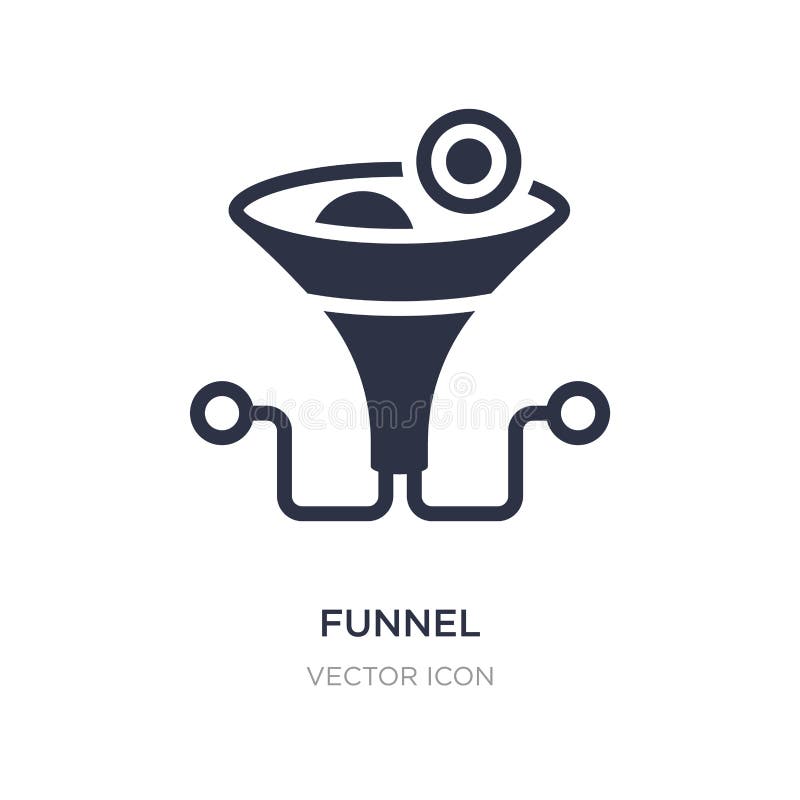 Funnel Icon on White Background. Simple Element Illustration from ...