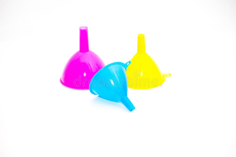 Funnel Isolated on White Background Stock Image - Image of liquid ...