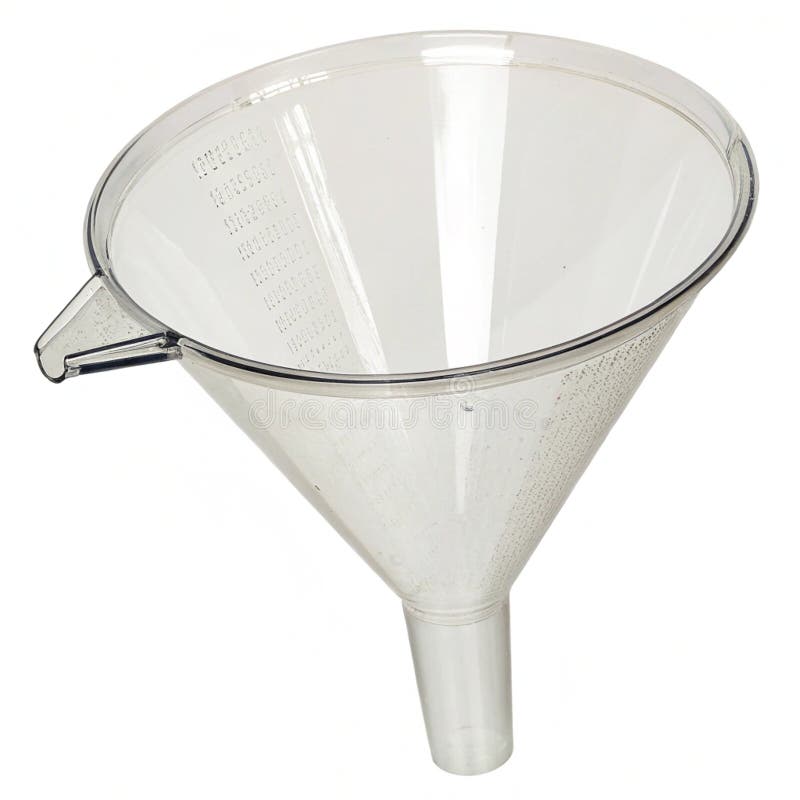 Funnel Isolated on White Background Stock Illustration - Illustration ...