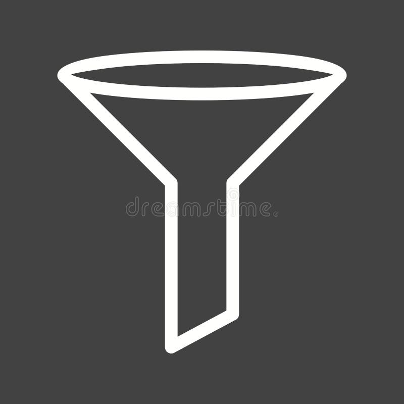 Science Funnel Line Style Icon Vector Design Stock Vector ...