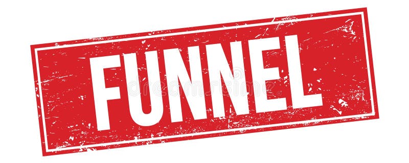 FUNNEL Text Written on Orange Grungy Round Stamp Stock Illustration ...