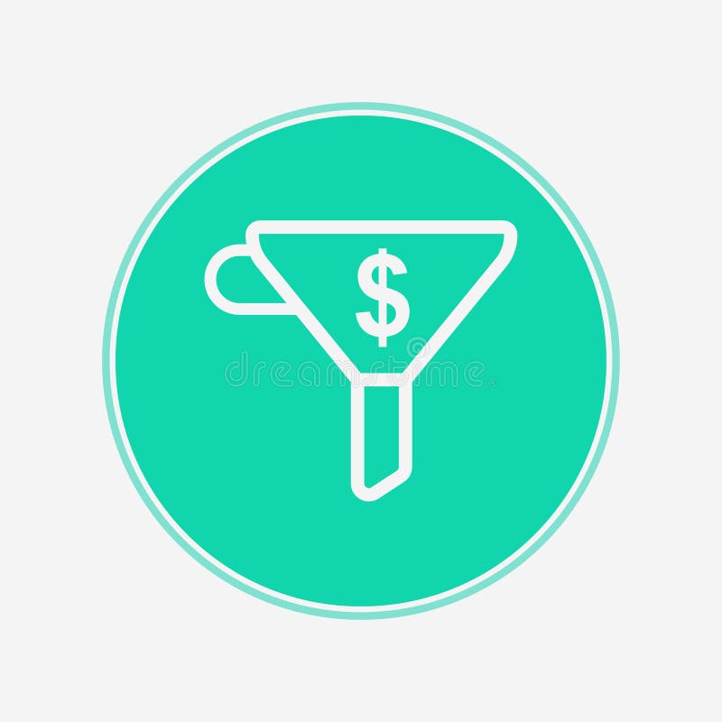 Funnel Vector Icon Sign Symbol Stock Vector - Illustration of digital ...