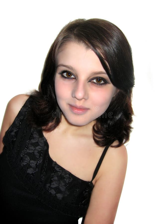 Strange look stock image. Image of fashion, gothic, mark - 327989