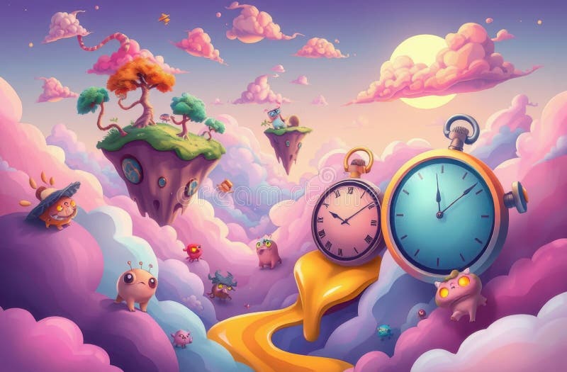 Funny Abstract Colorful World at 14-12-2024 Stock Illustration ...