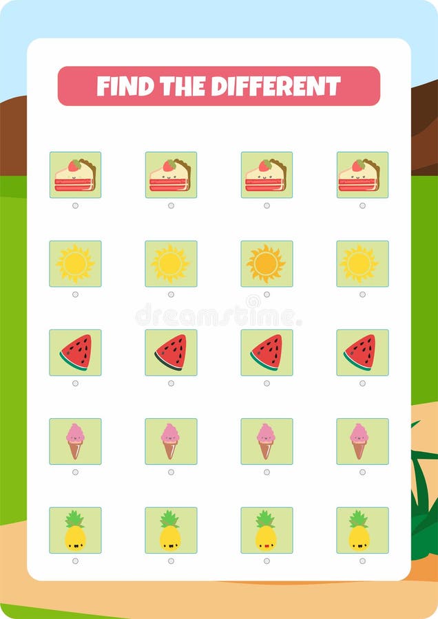 Funny Activity for Kids about Shapes and Pictures Stock Illustration ...