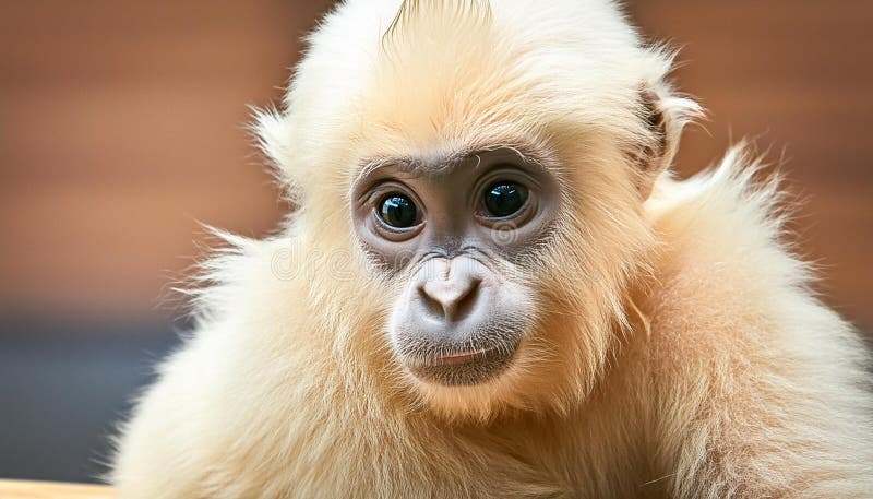 Funny albino baby monkey stock illustration. Illustration of portrait ...